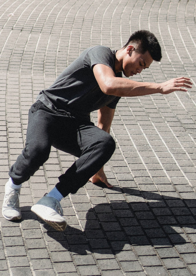 Man Dancing Outside 1 – On Stage America